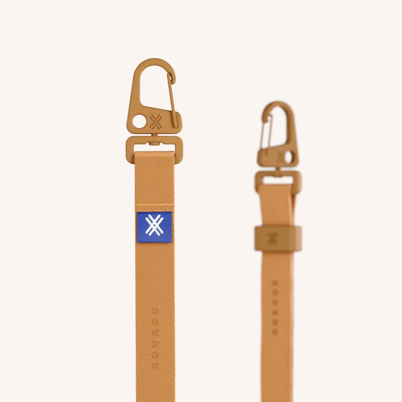 XOUXOU / 360度旋轉12mm多功能背帶-焦糖色Mel - 設計館 XOUXOU 手機配件 - Pinkoi