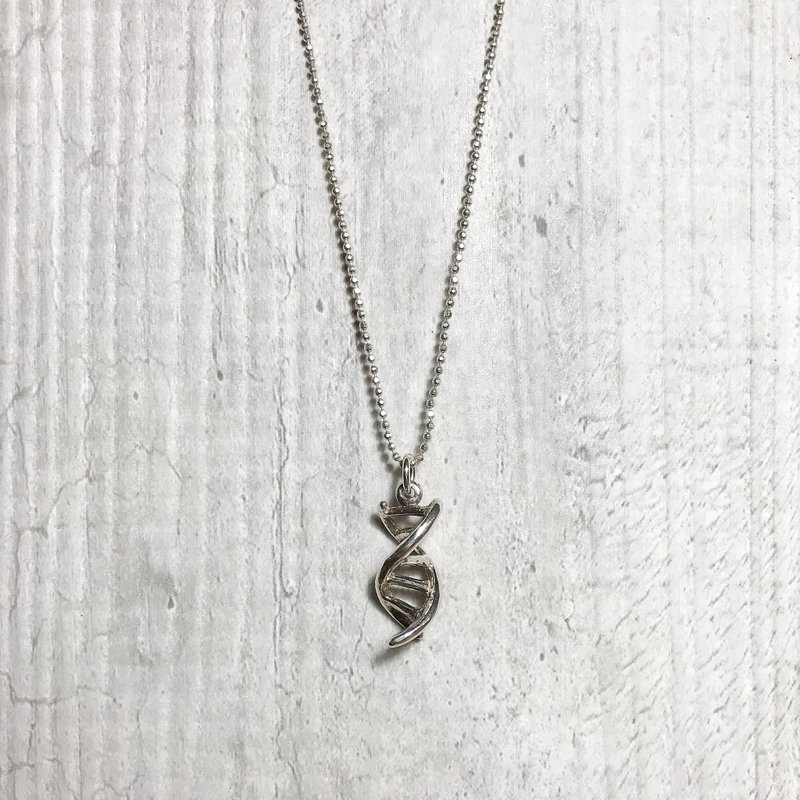 生命奧妙。DNA項鍊。925純銀。sterling silver MEoW Mi。秒瞇｜項鍊人氣榜 - Pinkoi