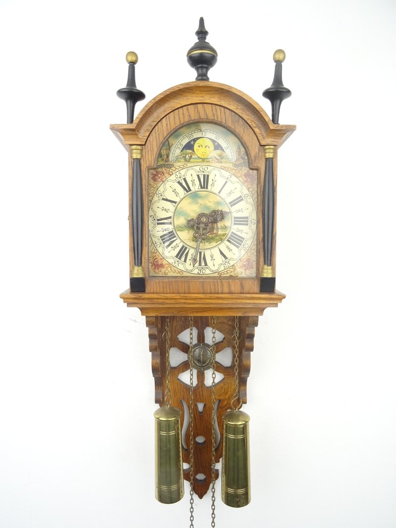 Antique Vintage Friesian Dutch Wall Clock 8 day (Warmink Wuba era ...
