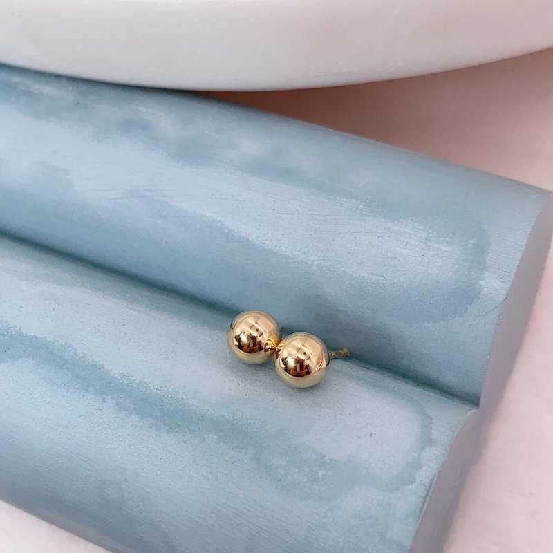 Aru Light Jewelry Micro Jewelry 18k Yellow Gold 4mm Small Gold Beads ...