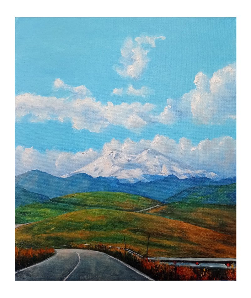 山 原畫 家居裝飾畫 掛畫 風景掛畫 自然畫 居家生活 - 設計館 PaintingsFromIrina 海報/掛畫/掛布 - Pinkoi