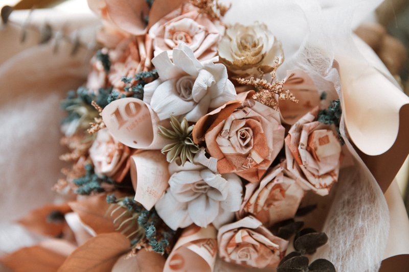 Creative banknote bouquet/banknote rose bouquet/Korean banknote bouquet ...