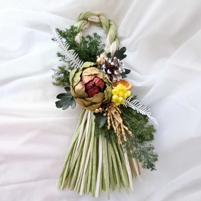 【春曉】注連繩/新年/掛飾 生如夏花｜乾燥花/永生花人氣榜 - Pinkoi