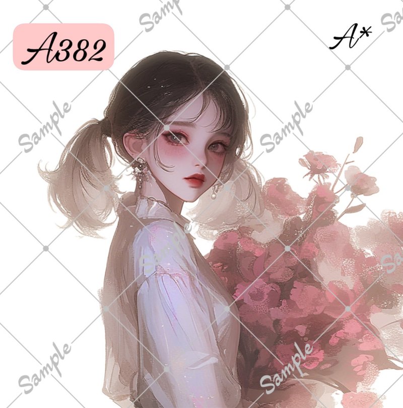 オリジナル人物ステッカー 人物ステッカー A382 3枚入 ape shop｜貼紙人氣榜 - Pinkoi