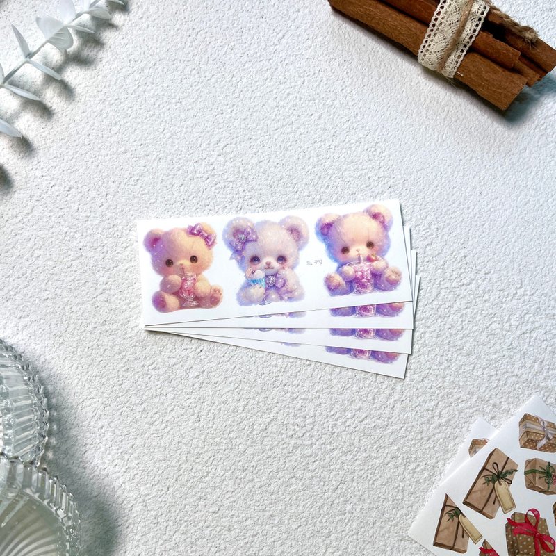 Party bear stickers - Shop Gguming, again Stickers - Pinkoi