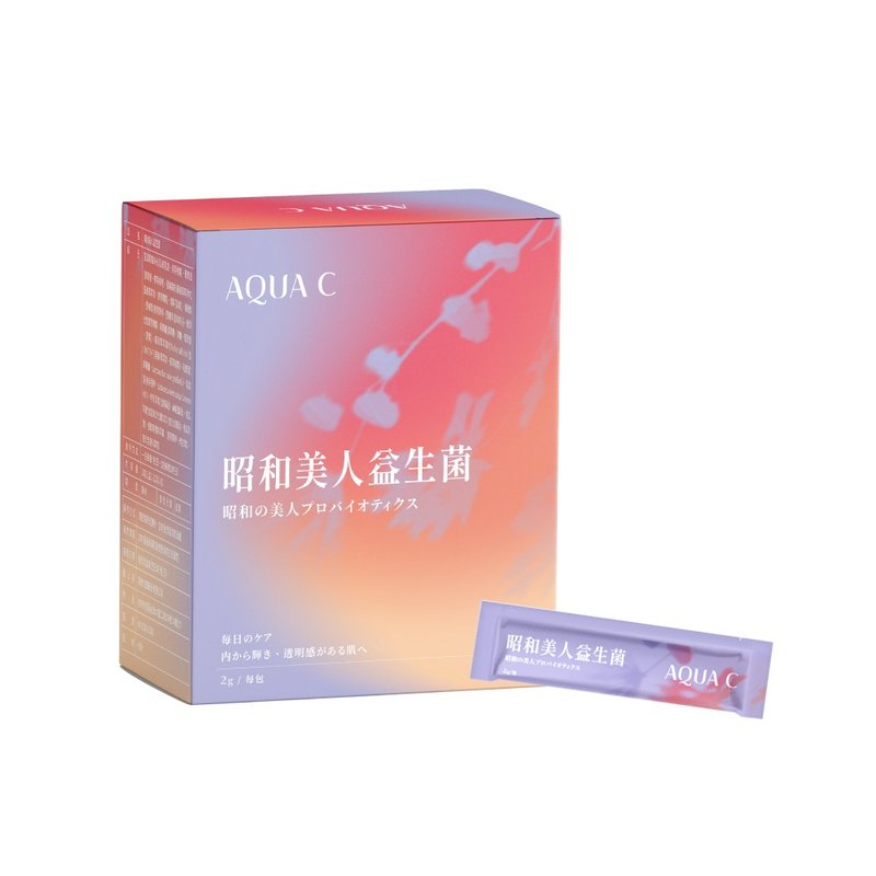 昭和美人益生菌 (30包/盒) AQUA C.花漾皙｜養生/保健食品/飲品人氣榜 - Pinkoi