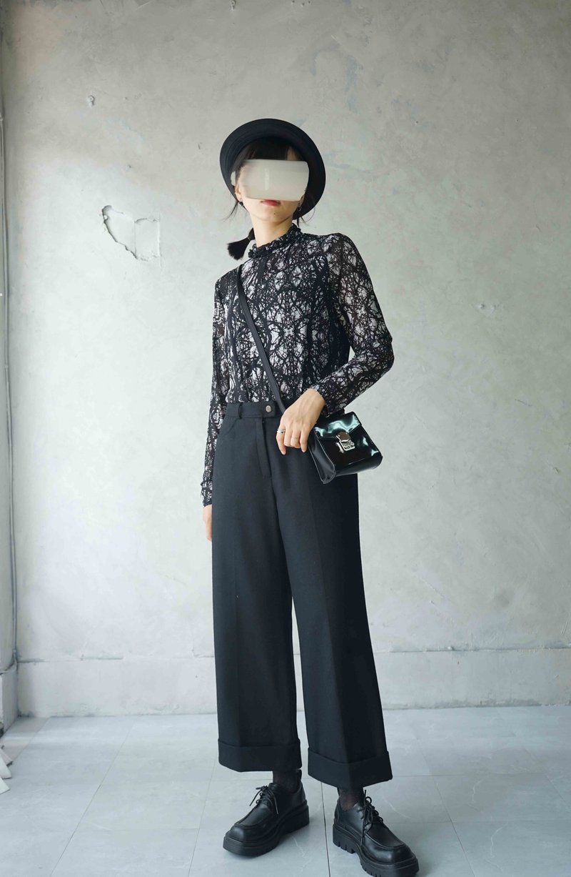 Treasure Hunt Vintage Clothes-Black and White Tree Shadow Translucent ...