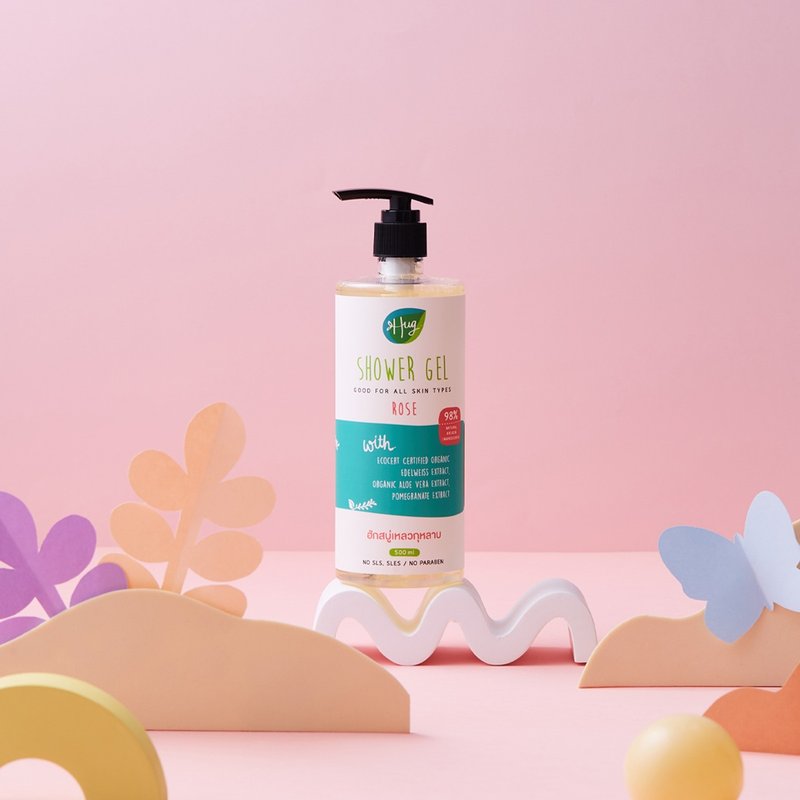HUG Shower Gel Rose with 98% Natural Ingredients 500ml Hug Organic｜沐浴乳/沐浴用品人氣榜 - Pinkoi