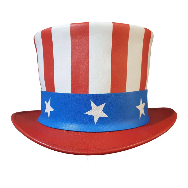 Uncle Sam Leather Top Hat - Shop Wallets And Hats 4 U Hats & Caps - Pinkoi