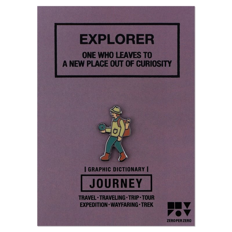 別針徽章 探險者 - 設計館 zero per zero 台灣代理 徽章/別針 - Pinkoi