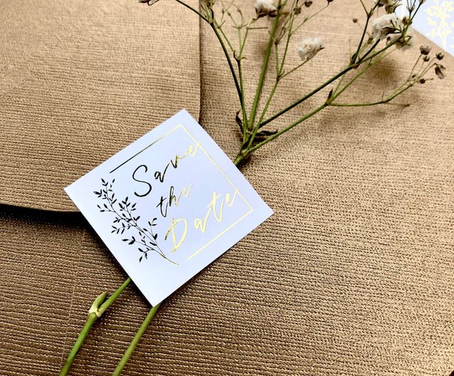 Wedding Invitation Stickers HASTHIP® 10Pcs Golden Wax Seal Stickers