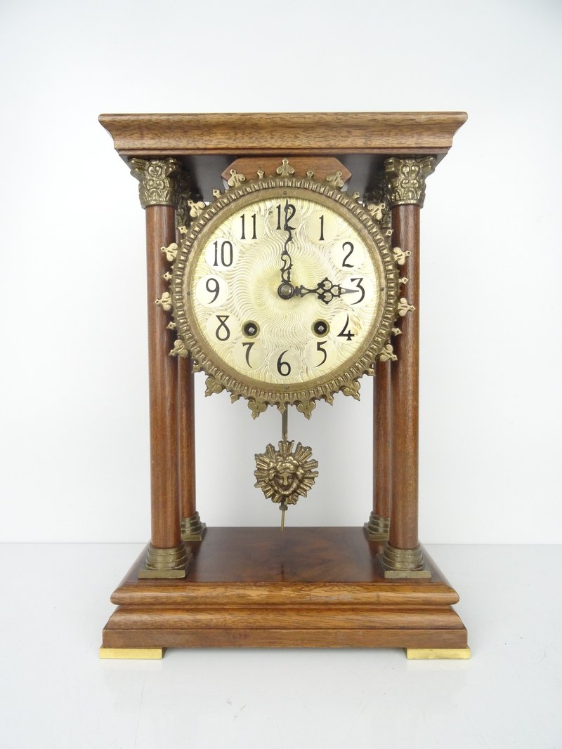 Antique Vintage Dutch Mantel Pillar Clock Warmink Wuba Shelf Bracket 8 day Dutchantique4you｜時鐘 ...