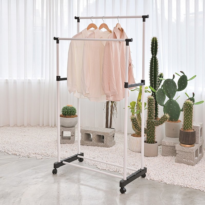 【ikloo】雙桿升降曬衣架 ikloo宜酷屋｜衣架/衣帽架/掛勾人氣榜 - Pinkoi