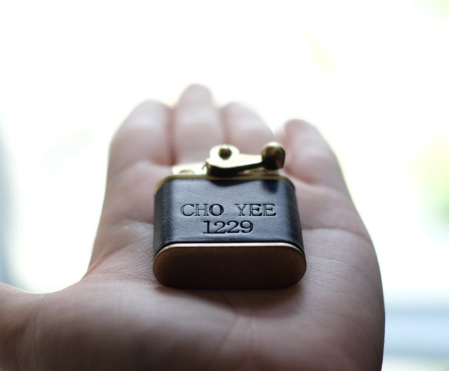 Hong Kong Limited handmade leather Bronze reusable lighter Refillable Lighter Shop Craftihood Other Pinkoi