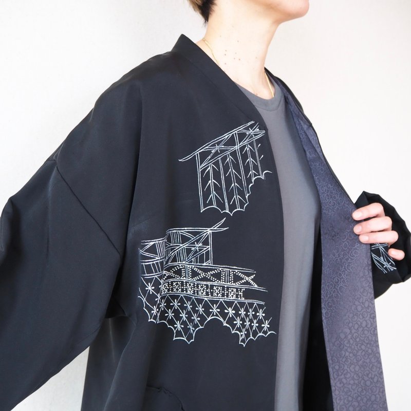 【日本製造】男士超長袖夾克、黑絲和服、禮物 UMUI｜男襯衫/休閒襯衫人氣榜 - Pinkoi