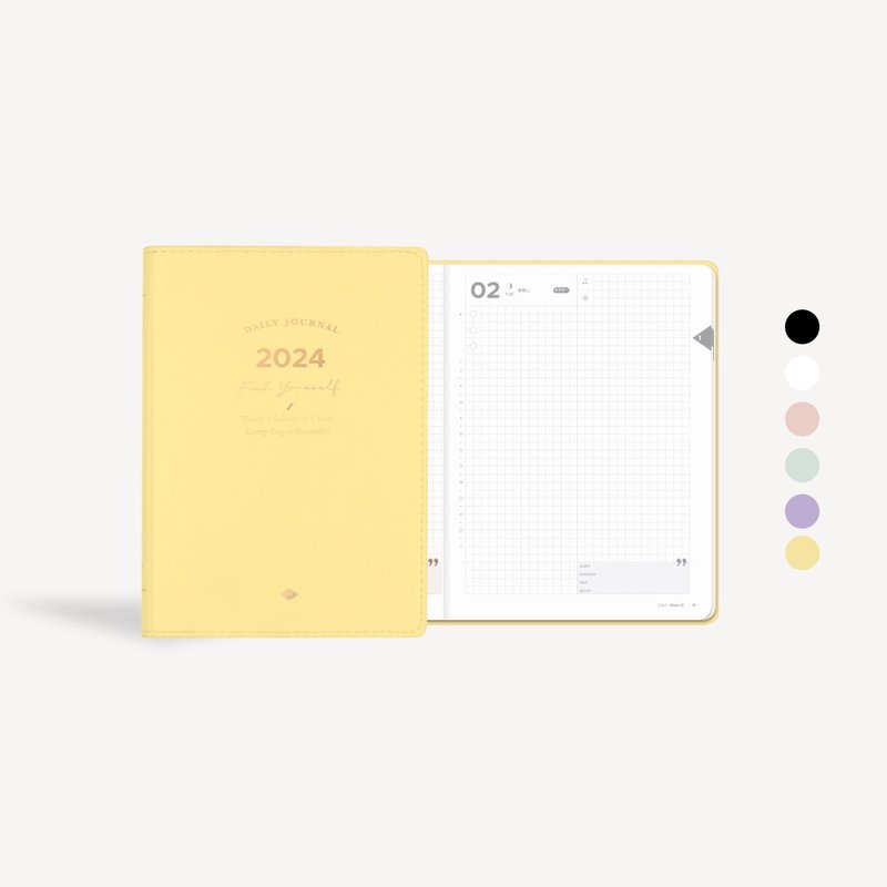 YouthWill 2024 一日一頁手帳本 A6 巴川紙 手賬 日記本 YouthWill｜筆記本/手帳人氣榜 - Pinkoi