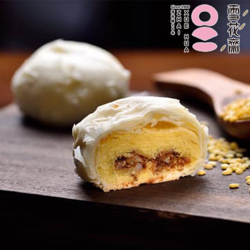【雪花齋餅舖】綜合雪花月餅(6入/盒)(經典滷肉X3+奶素綠豆X3) - 設計館 MOL 美食嚴選 蛋糕/甜點 - Pinkoi