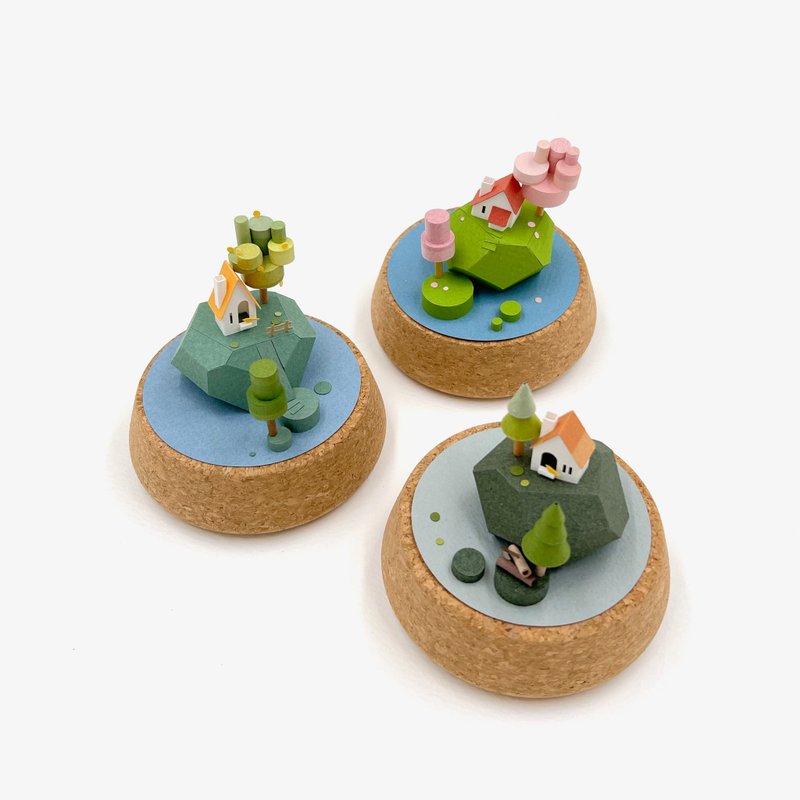 PAPIR LAB | 迷你地景系列A - 請選擇季節與屋頂顏色 PAPIR LAB | 紙間｜擺飾/家飾品人氣榜 - Pinkoi