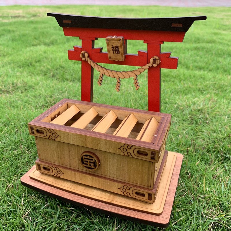 New product [hand-made DIY] torii plug money box piggy bank I really want to go to Japan ...
