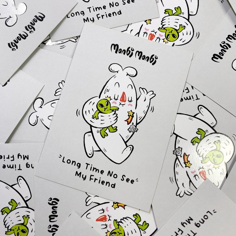 Monbi - Long Time No See 明信片 加分工作社｜卡片/明信片人氣榜 - Pinkoi