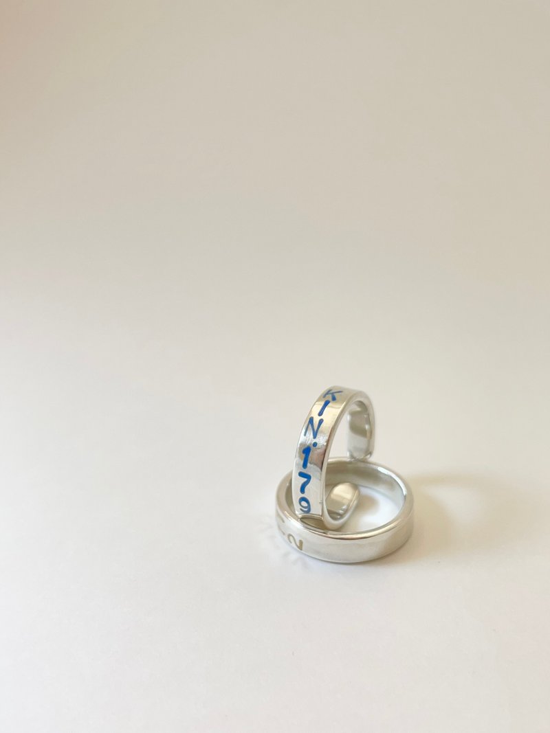 【琺瑯訂製】Color Code 色彩密碼 琺瑯戒 / 純銀戒指 PLUS ZERO 金工設計所｜戒指人氣榜 - Pinkoi
