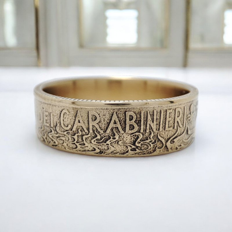 Italy Ring Girl, Italy Coin Ring For Man, Italy Ring Brass, Italy Lire ...