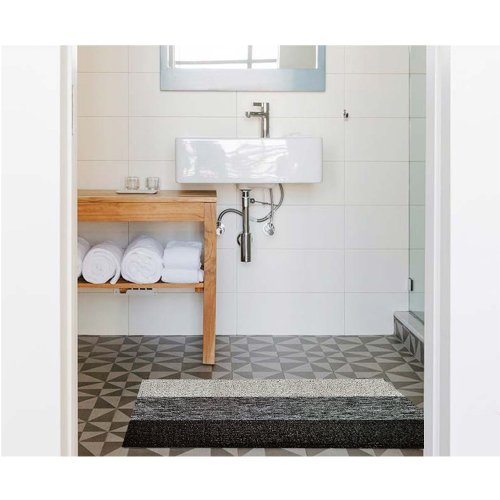 Marbled Stripe series foot mat-46X71CM-grey black - Shop chilewich Rugs ...