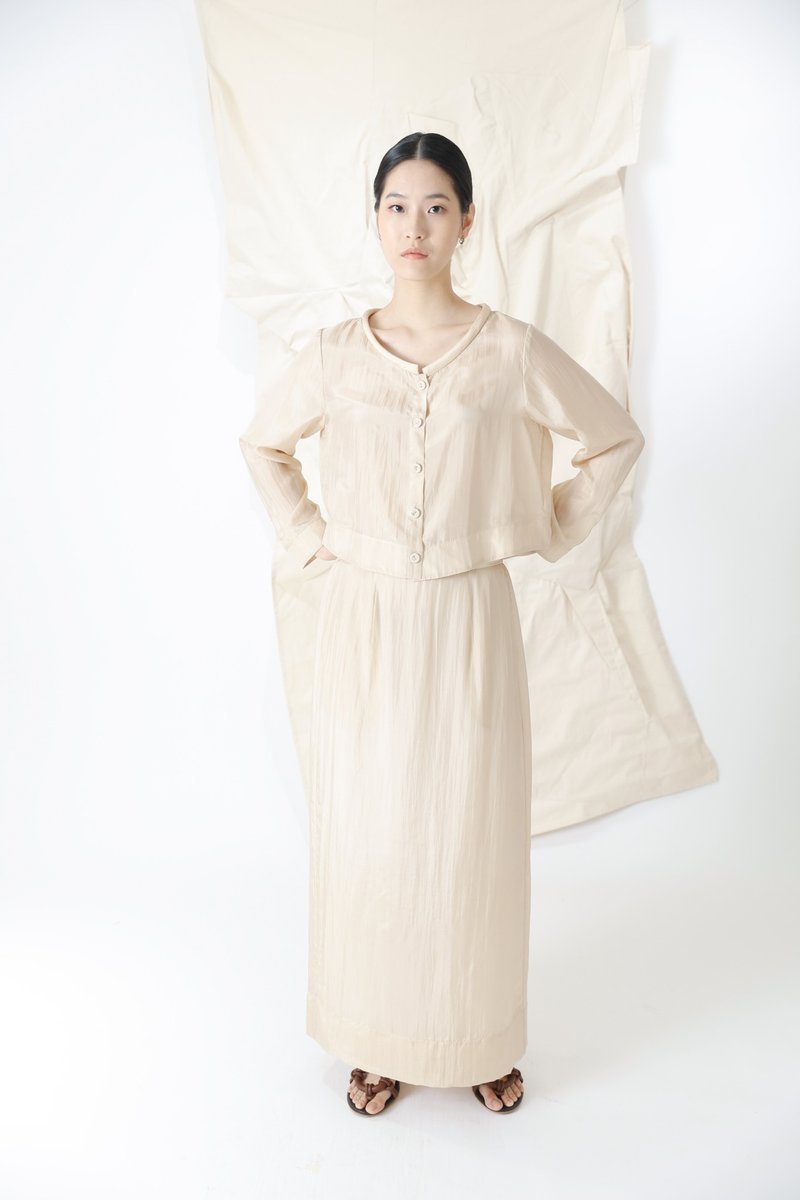 腰充棉長裙 YUER 雨兒｜裙子/長裙人氣榜 - Pinkoi