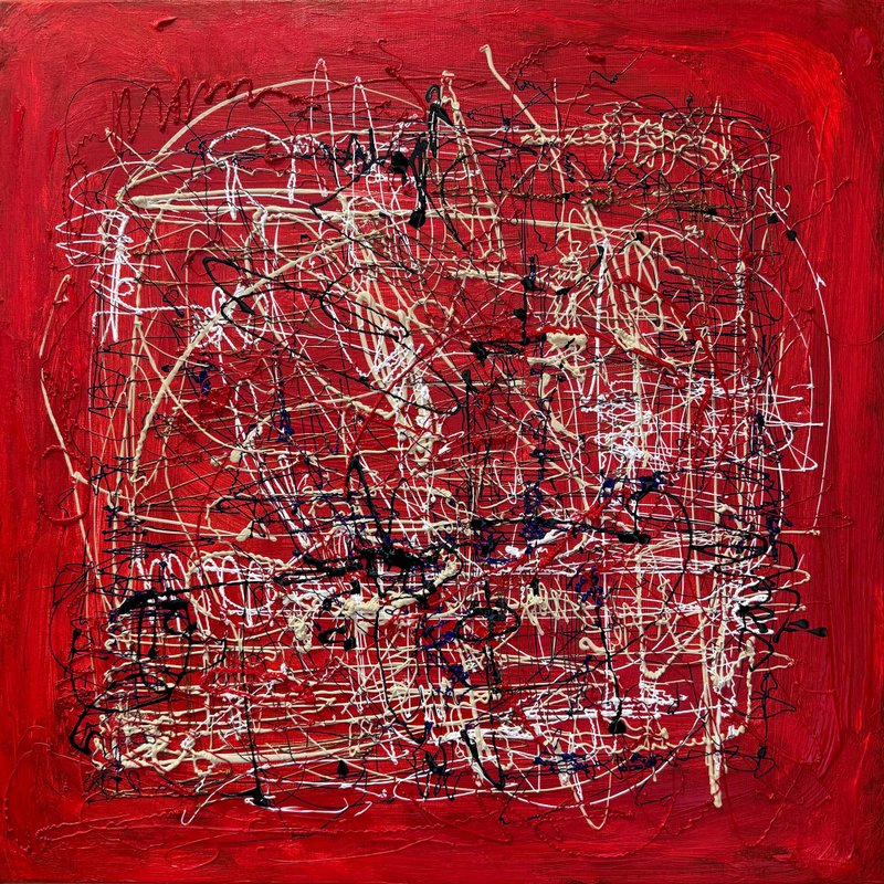 Jackson Pollock Style Abstract Urban Paintings On Canvas Splatter Art ...