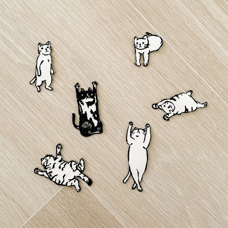 【人類貓貓】簡約風格|燙貼|刺繡貼紙|撕開即貼 LDOHM 愜意的女子手做｜貼紙人氣榜 - Pinkoi