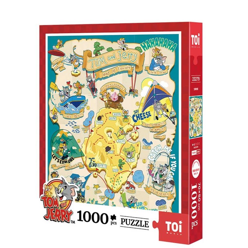 TOi圖益 寶藏地圖 湯姆貓與傑利鼠拼圖1000片探險風童年收藏掛畫 TOi圖益拼圖旗艦店｜拼圖人氣榜 - Pinkoi