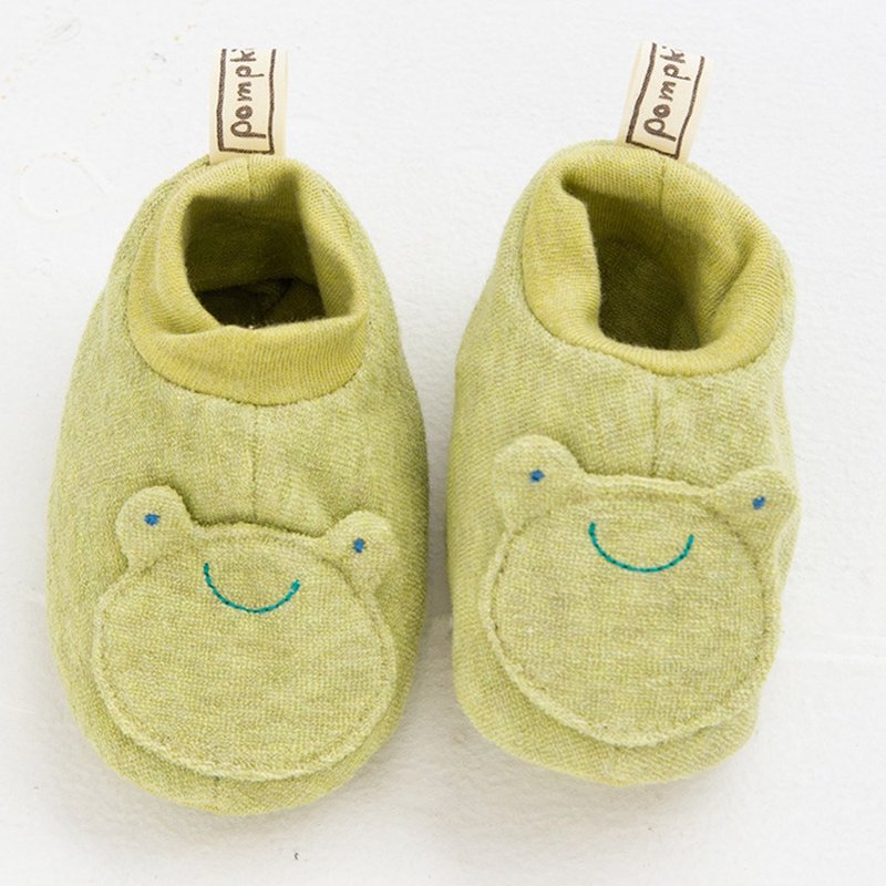 Y-1362 100% Organic Cotton Booties Frog Frog Booties Frog Made in Japan ...