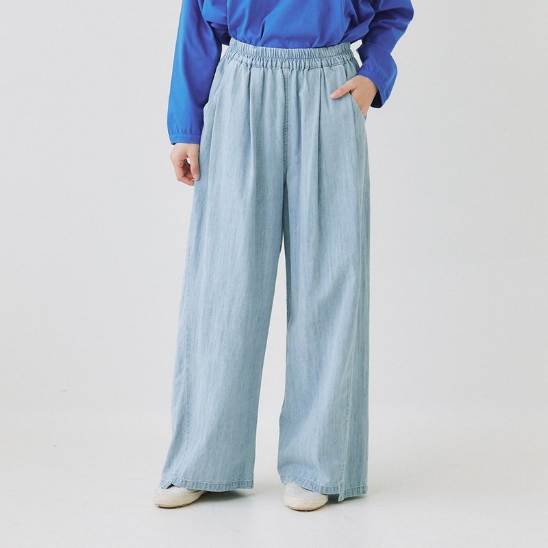 【Simply Yours】率性牛仔寬褲 藍F Simply Yours｜女長褲人氣榜 - Pinkoi