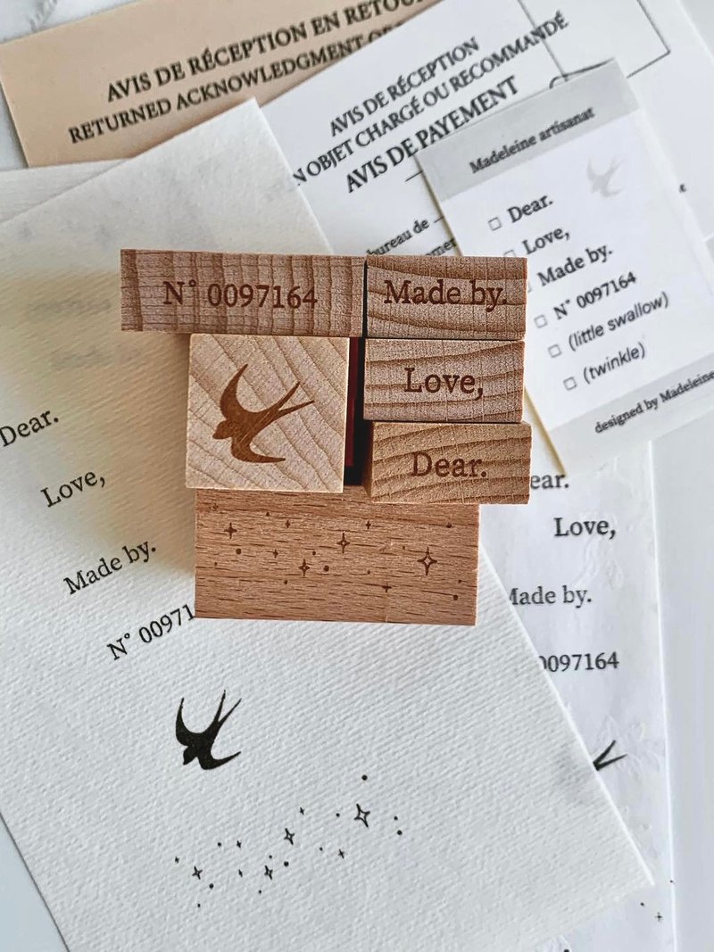 (MA stamp chapter.2) little words Madeleine Artisanat｜印章/印台人氣榜 - Pinkoi