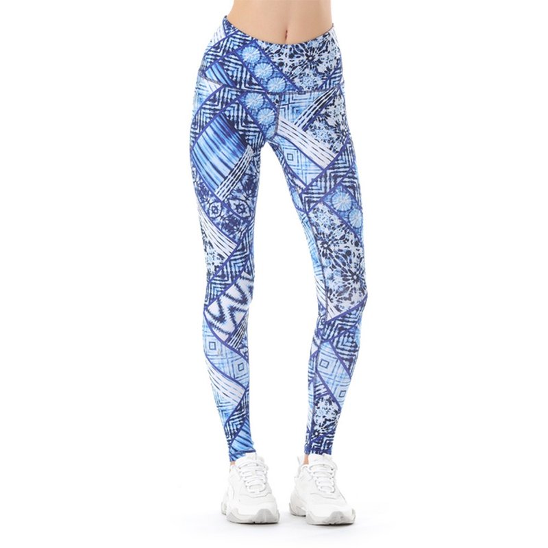 【NAMASTE】Classic Tight II 無接縫雕塑瑜珈褲 - 水鑽藍 NAMASTE｜瑜珈服/瑜珈褲人氣榜 - Pinkoi