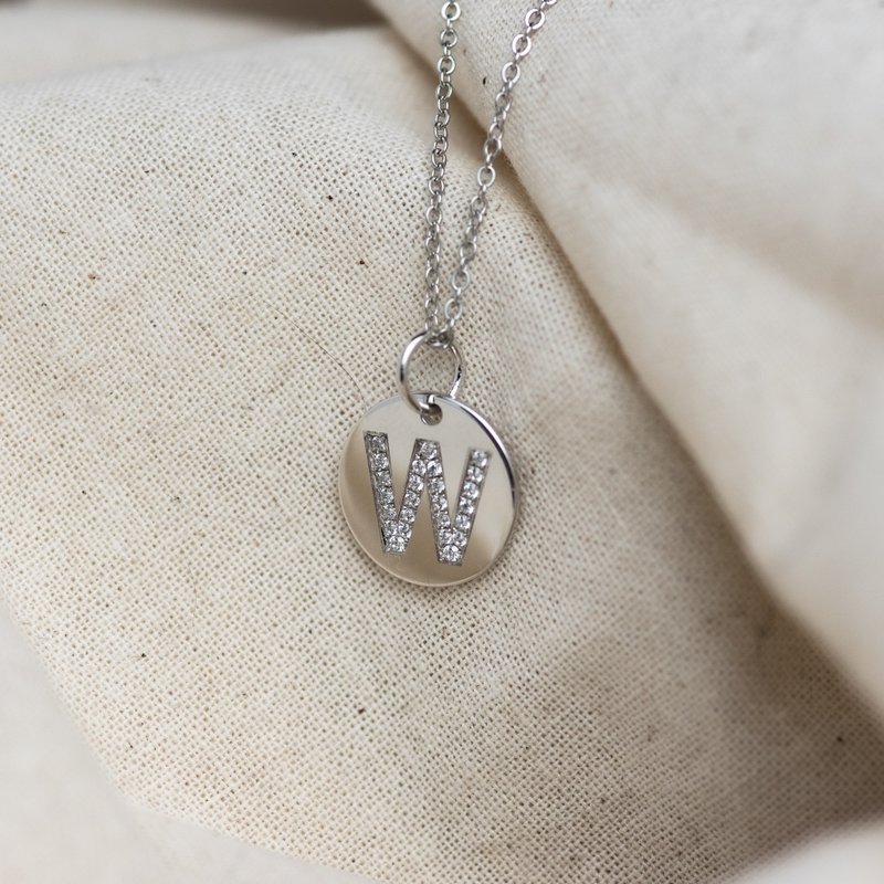 Shine 閃耀字母 鑽石項鍊・純銀項鍊 溫釲 WENSZU｜項鍊人氣榜 - Pinkoi