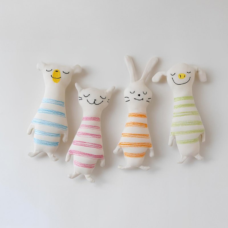 【kontex】QUICHE 可愛動物有機棉抓握玩偶 日本kontex｜寶寶/兒童玩具/玩偶人氣榜 - Pinkoi