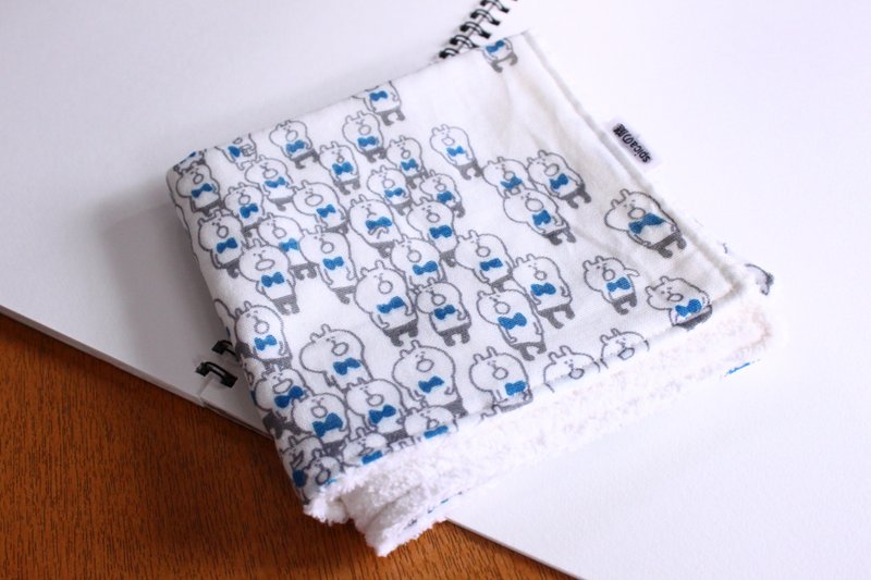 spicanoniwaハンカチ/ muuちゃん・sing・ブルー /タオルタイプ spica.g｜手帕人氣榜 - Pinkoi