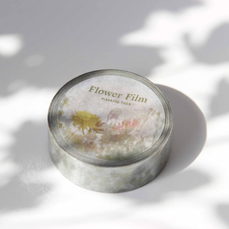 Flower Film Masking Tape | Soft Light - 設計館 BOKI 紙膠帶 - Pinkoi