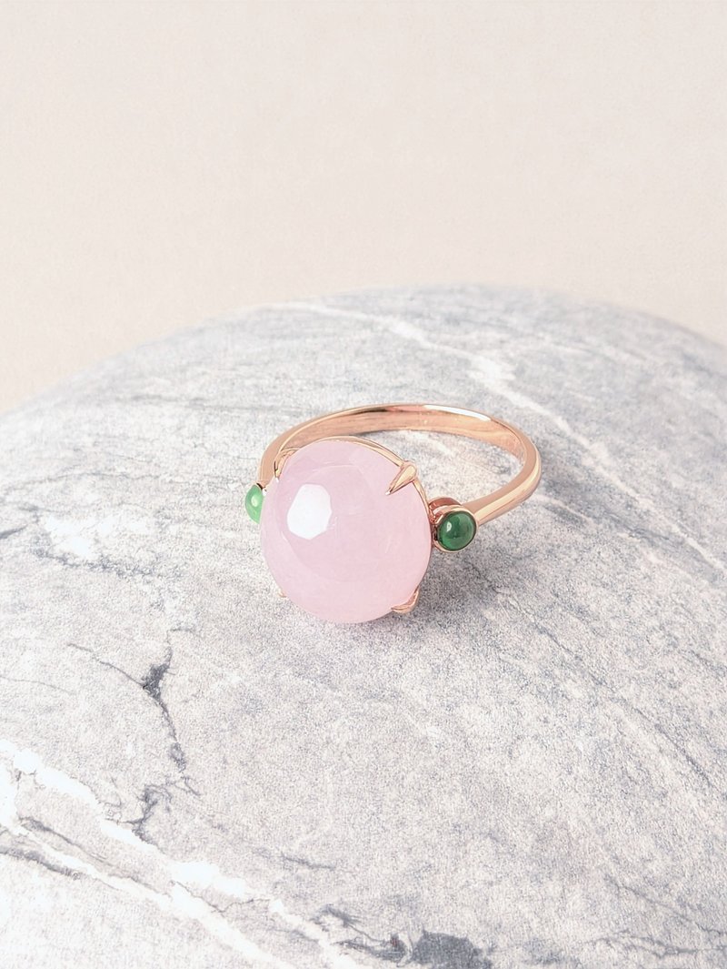 18K冰種紫羅蘭蛋面戒 綻綻輕奢珠寶LVB demi-fine Jewelry｜戒指人氣榜 - Pinkoi