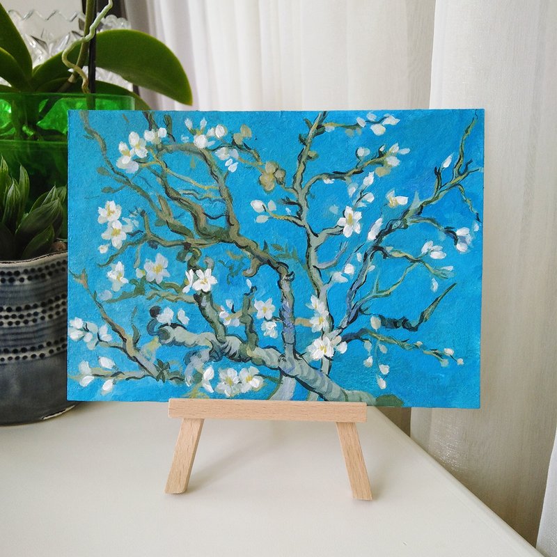 原畫杏仁 花 靜物 梵高 複製 牆壁藝術裝飾 Art by JTar｜壁貼/牆壁裝飾人氣榜 - Pinkoi