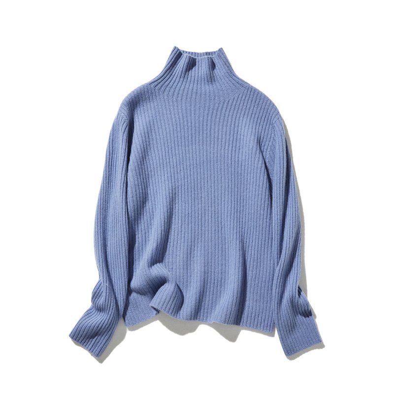 A simple yet expressive piece. Wool Knit Turtleneck Pullover, Skytail ...