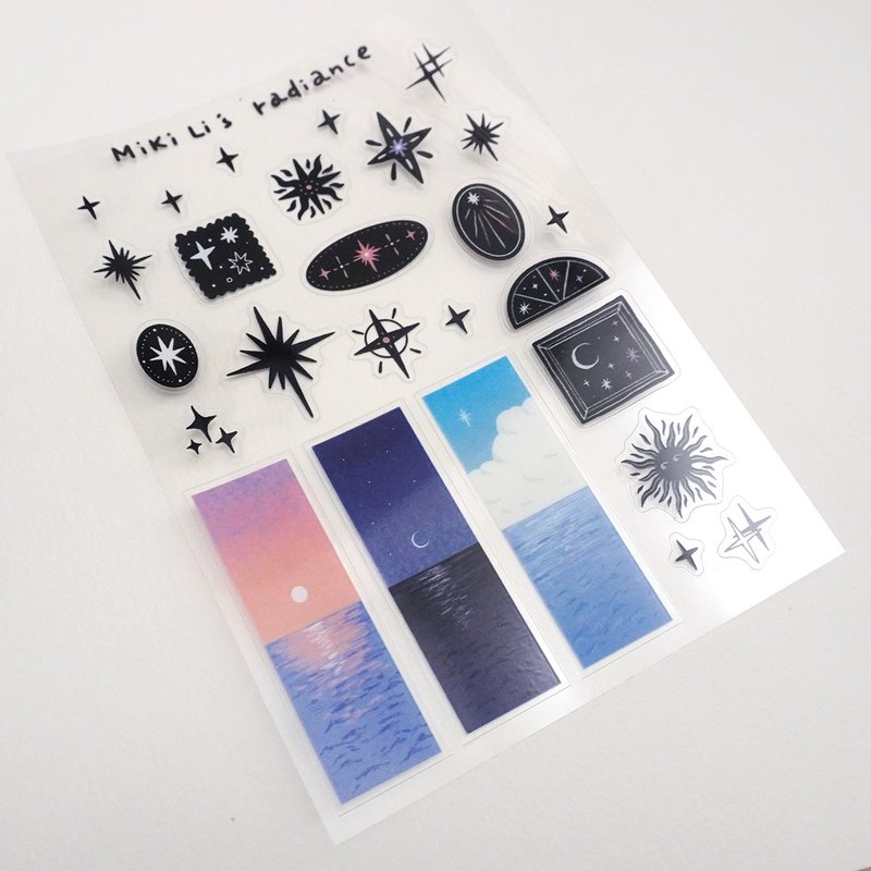 光。透明上白墨貼紙 Mik Li Art｜貼紙人氣榜 - Pinkoi