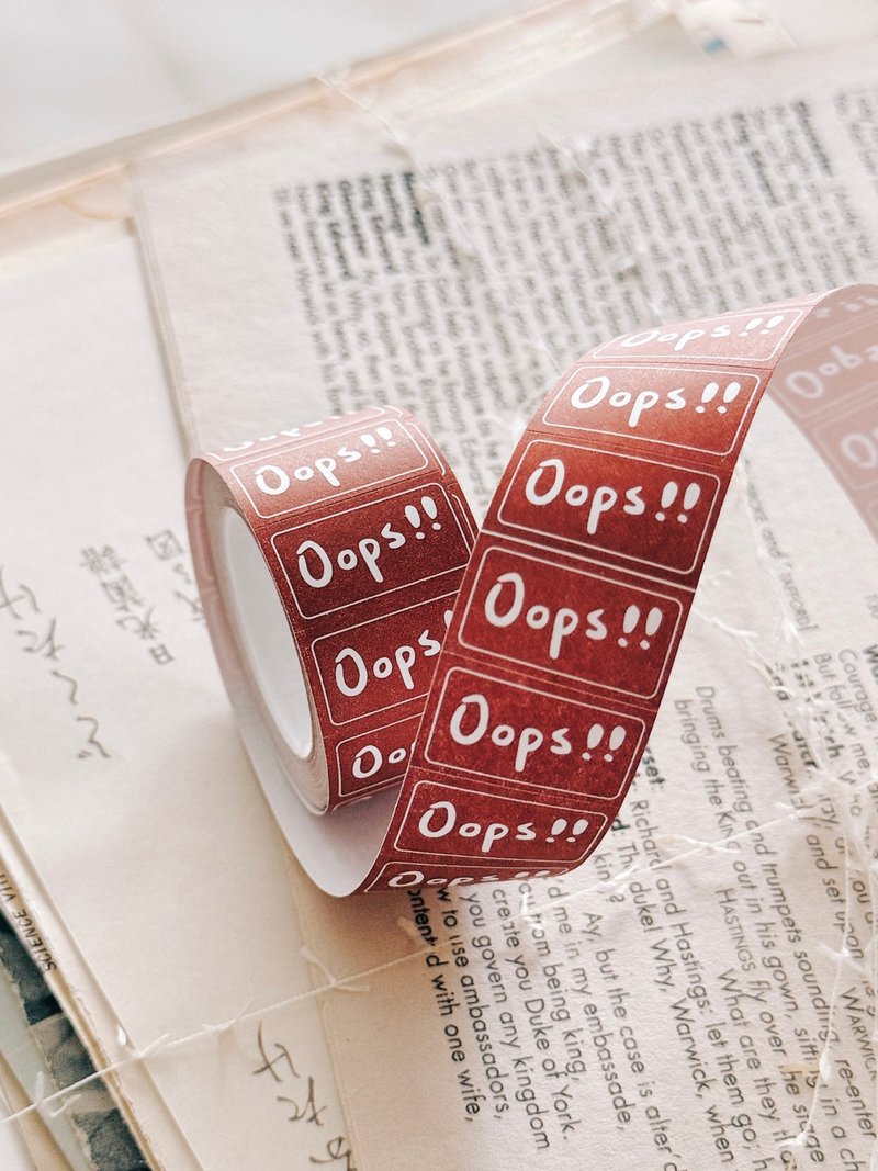 Oops!! / Red・標籤貼紙卷・Sticker Roll 紙上旅行 Traveling on paper｜貼紙人氣榜 - Pinkoi