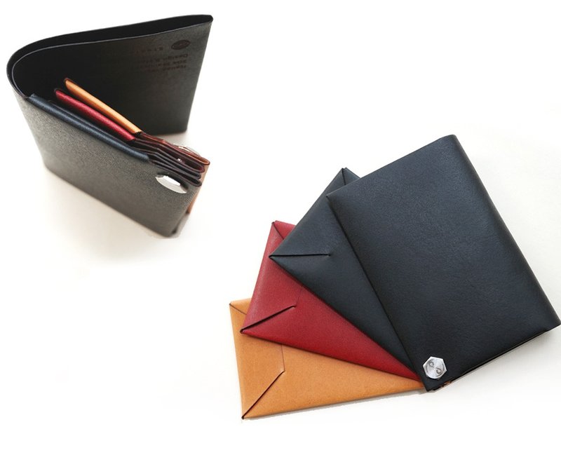 Wrap Wallet_ 3 layers multicolor - Shop studiosmoll Coin Purses - Pinkoi