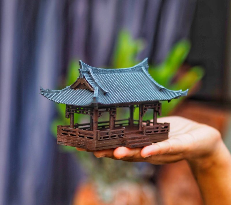 Japanese pavilion model scale model for diorama or home and garden ...