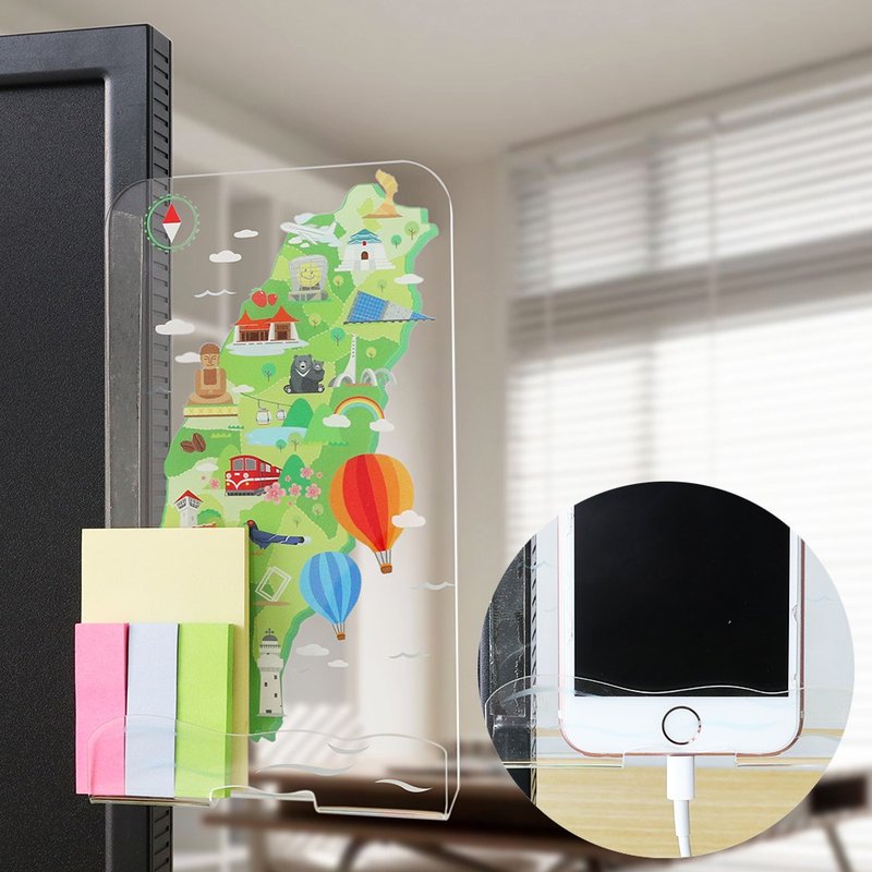 Spot screen mobile phone holder Acrylic message board side message ...