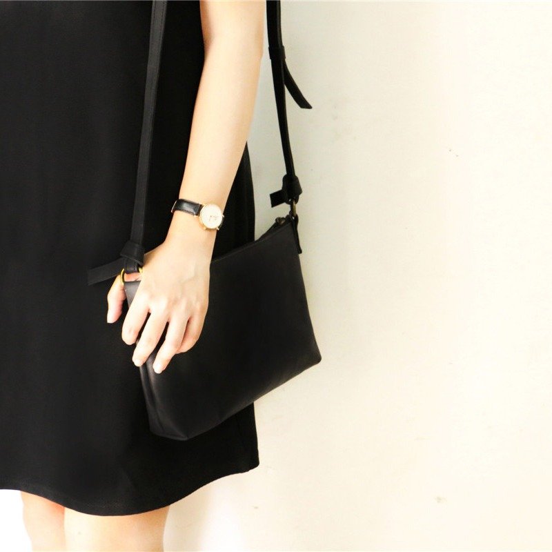 Mingen'Handiwork手工簡約牛皮實用斜跨真皮包女包PB16011 mingenhandiwork｜側背包/斜背包人氣榜 - Pinkoi