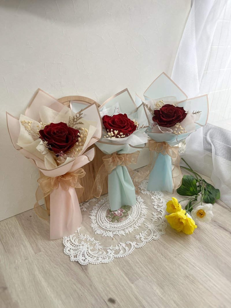 獨一無二永恆玫瑰花束/情人花束/告白花束/玫瑰花束 Le Petit Florist。小花室｜乾燥花/永生花人氣榜 - Pinkoi