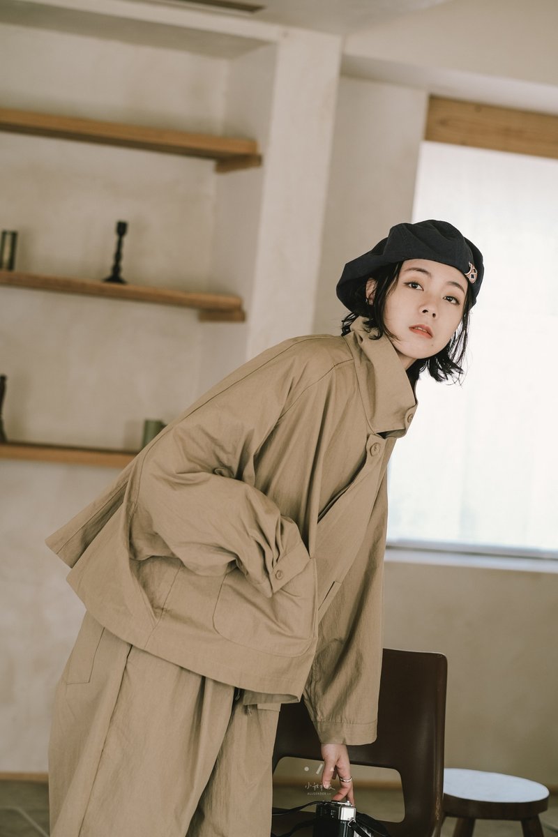 小我訂製 侘寂風靈感DNA小版外套- 山吹茶色 小我私服 ALLGENDER｜女西裝外套人氣榜 - Pinkoi